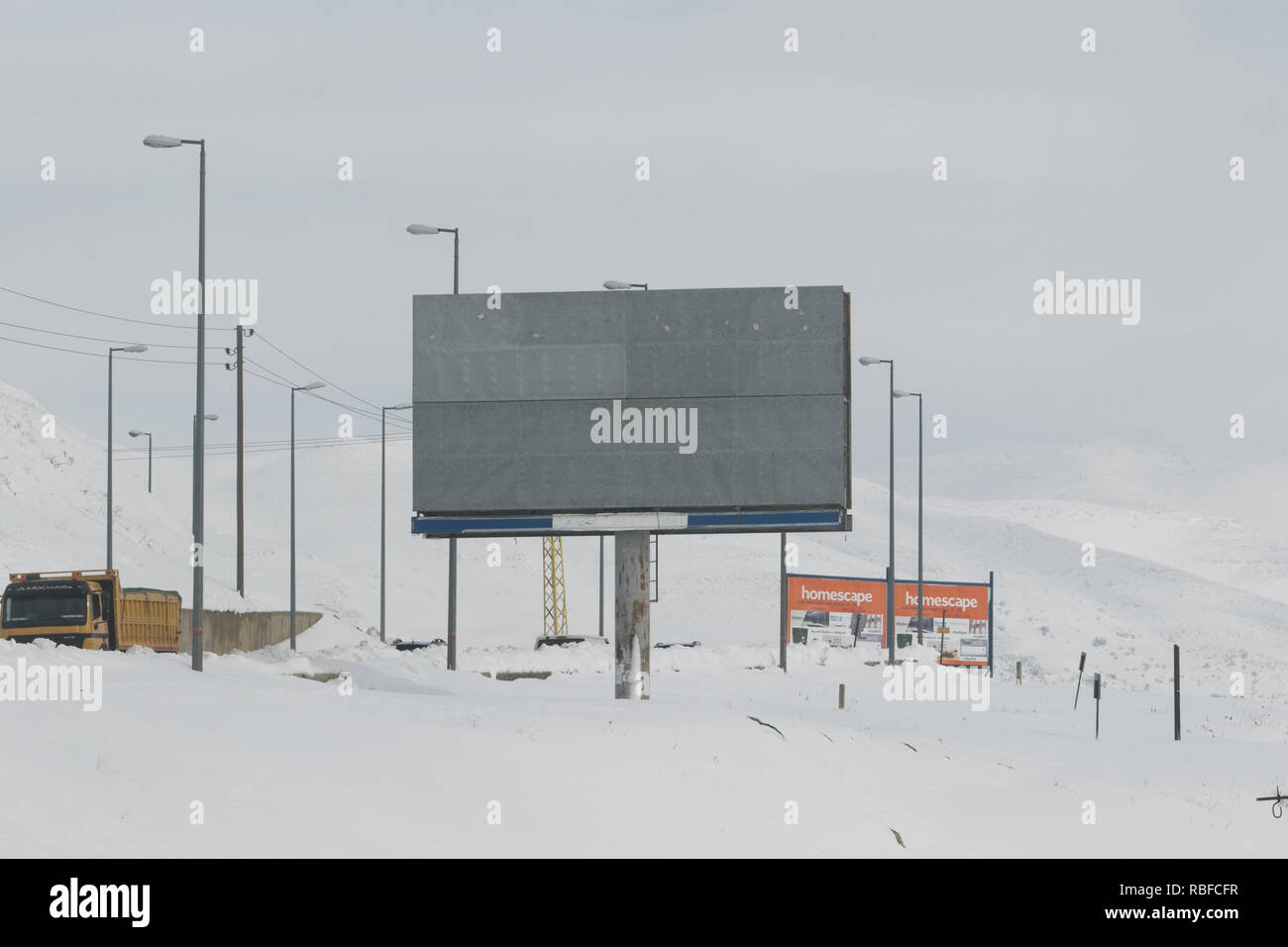 Beirut, Lebanon. 10th Jan, 2019. The Mountain areas and villages east ...