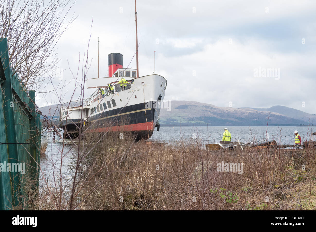 Balloch, Loch Lomond, Scotland, UK. 10th Jan, 2018. The Maid of the ...