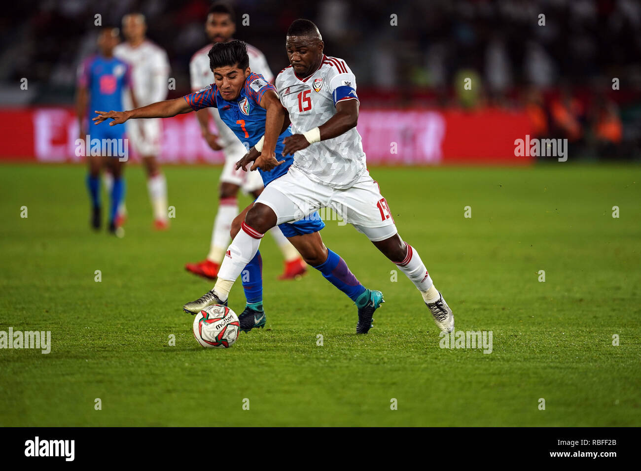 January 10, 2019 : Ismail Al Hammadi of United Arab Emiratesgoing past ...