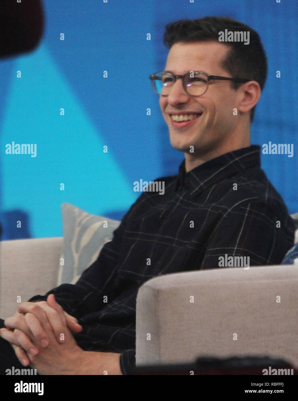 New York, NY, USA. 10th Jan, 2019. Andy Samberg at NBC's Today Show to ...