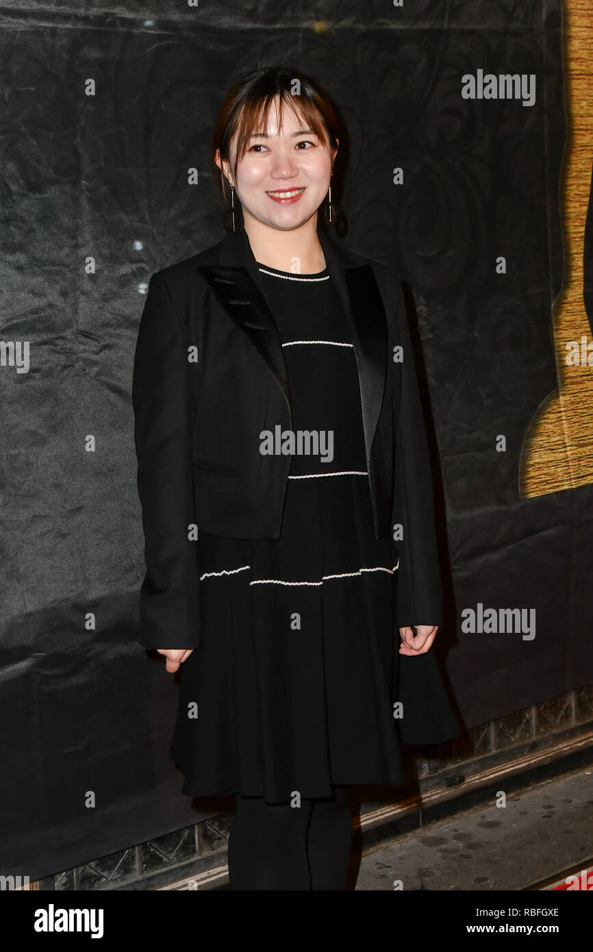 London, UK. 10th Jan 2019. Yige Yang arrives at The Gold Movie Awards ...