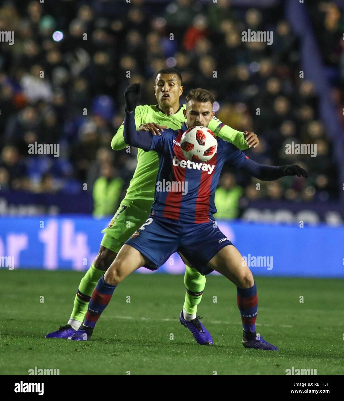 Valencia, Spain. 10th Jan, 2019. Murillo and Borja Mayoral during Round ...