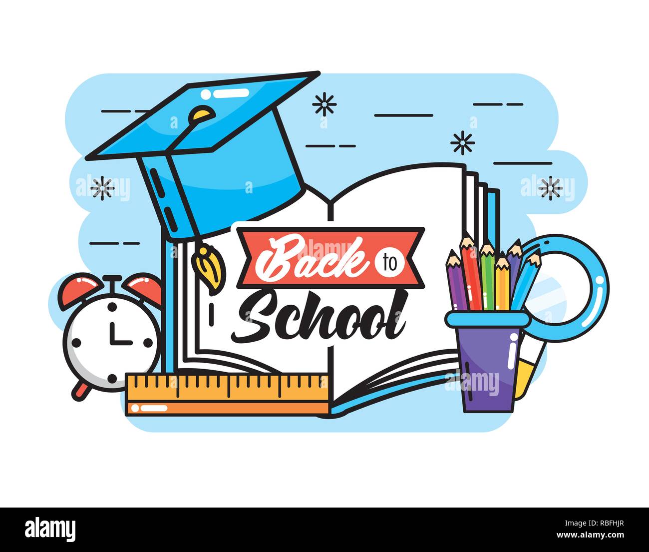 Primary school student graduation Cut Out Stock Images & Pictures - Alamy