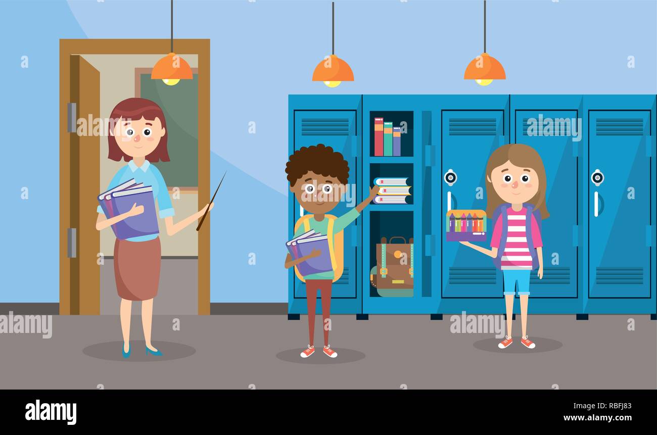 Primary students in school Stock Vector Images - Alamy