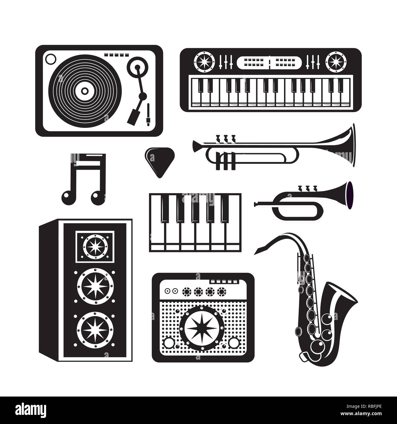 Piano concert and audience Stock Vector Images - Alamy