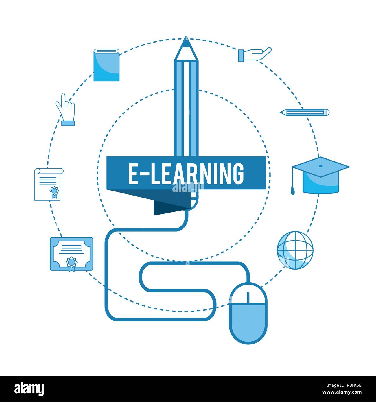 Graduation cap computer mouse hi-res stock photography and images - Alamy