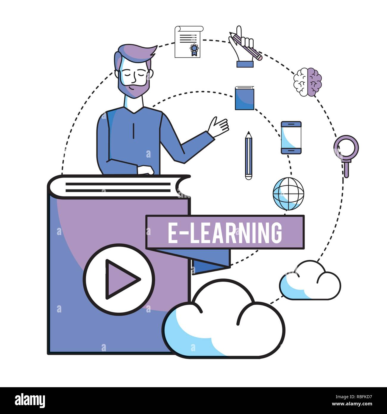 Study load Stock Vector Images - Alamy