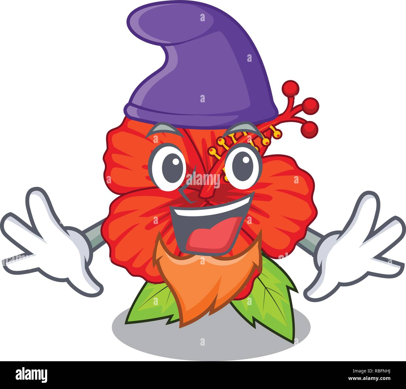 Elf ambilcus flower in form cute cartoon Stock Vector Image & Art - Alamy