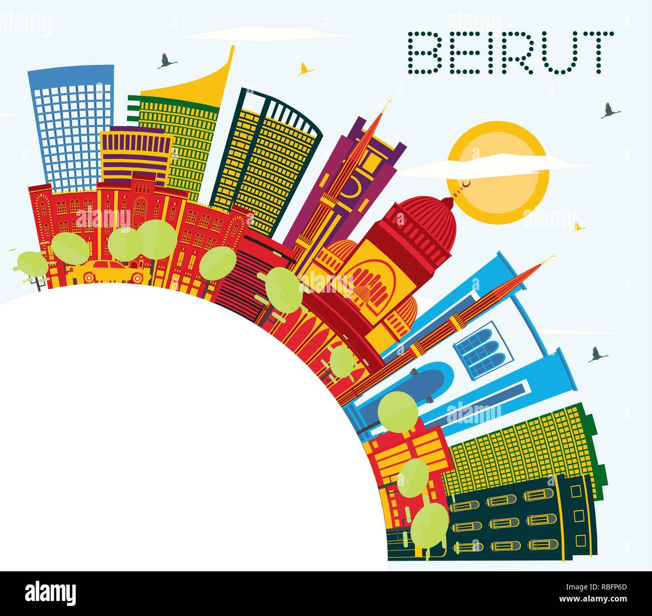 Beirut sky Stock Vector Images - Alamy