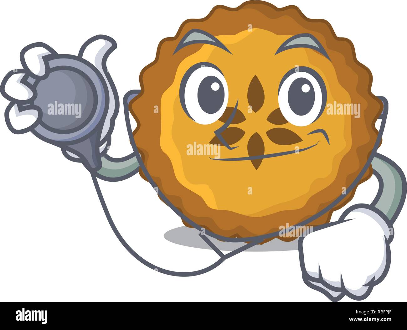 On plate baked apple Stock Vector Images - Alamy