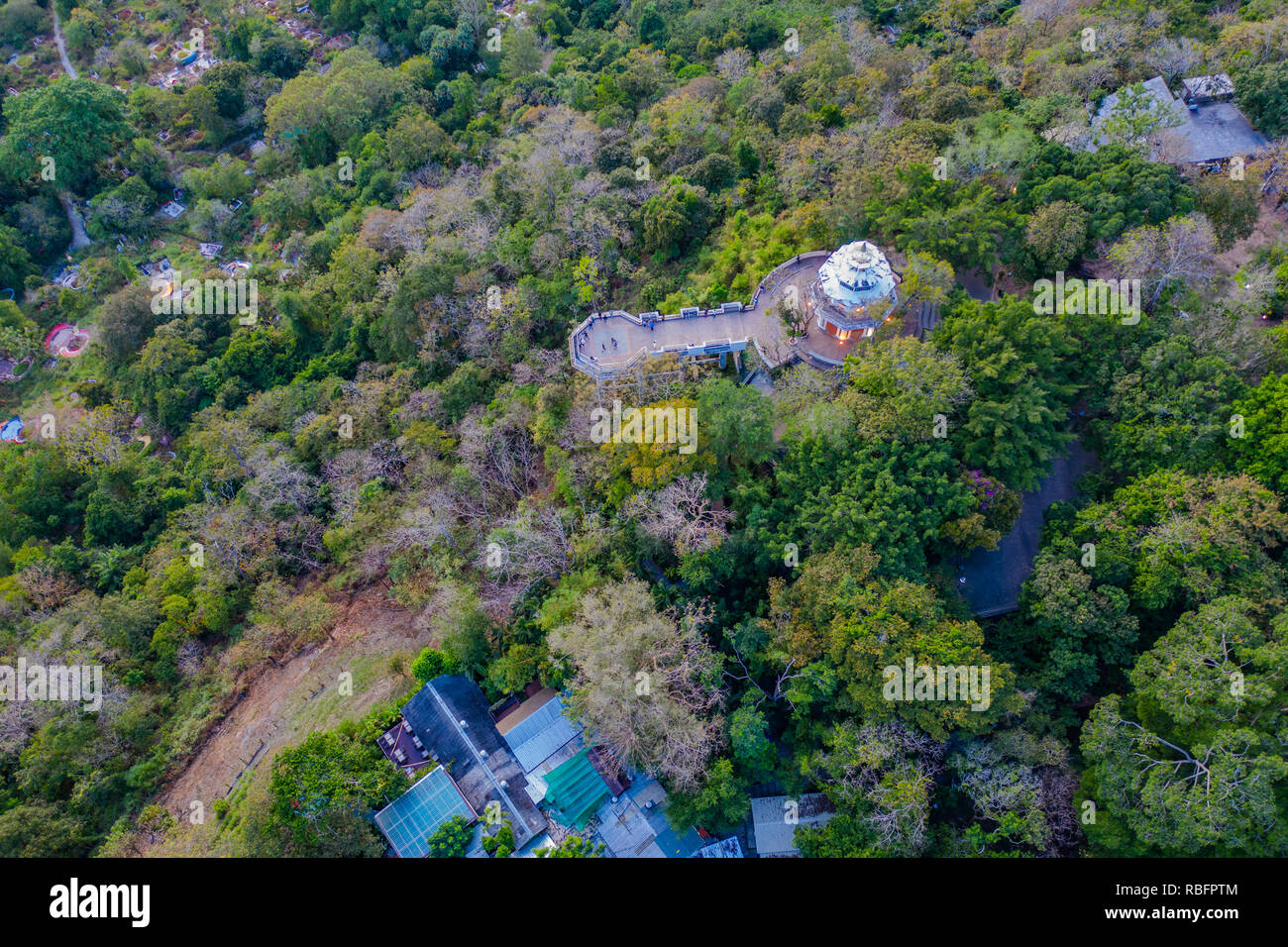 Khao Rang viewpoint tower landmark in Phuket town it is on Tung Ka hill ...