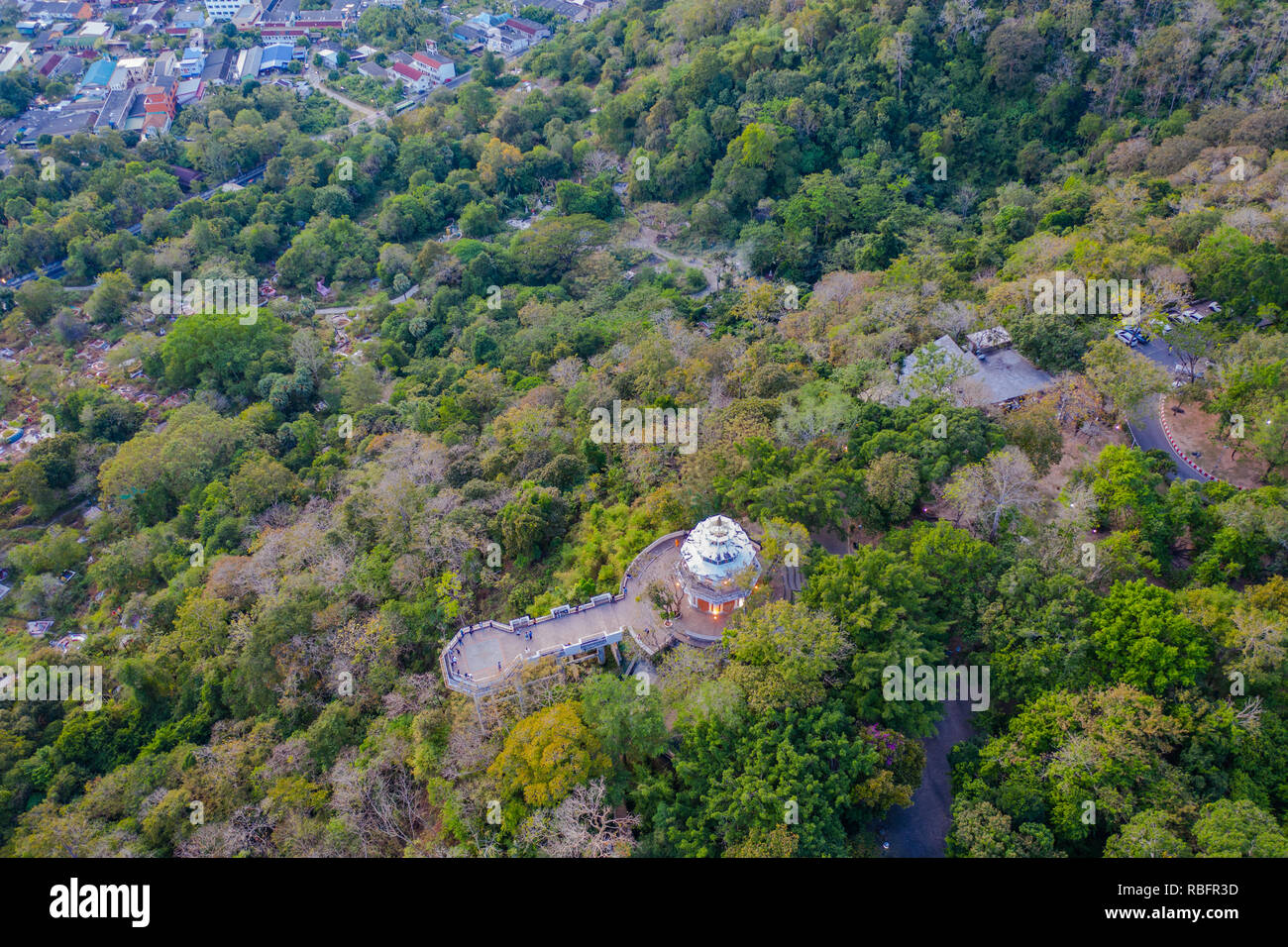 Khao Rang viewpoint tower landmark in Phuket town it is on Tung Ka hill ...