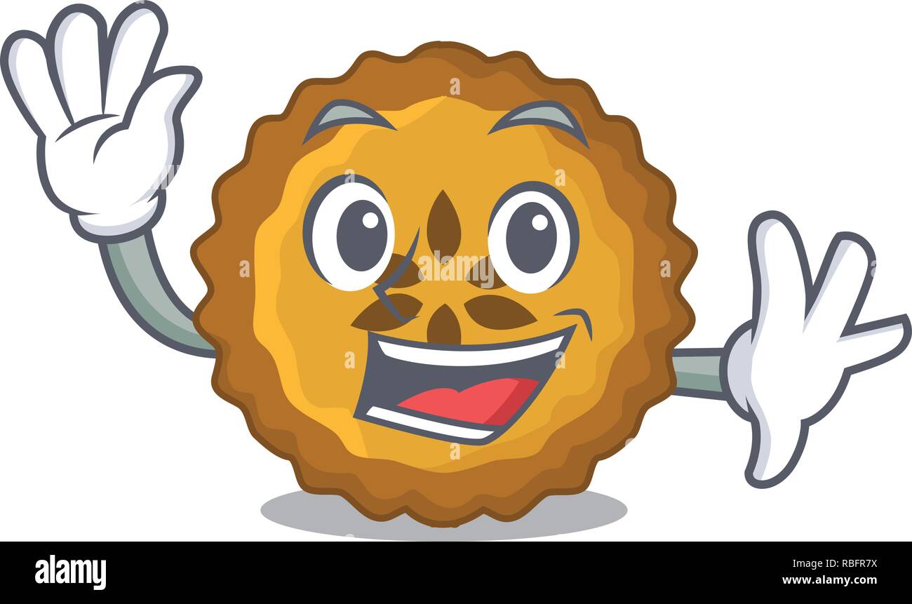 Waving apple pie on a cartoon table Stock Vector Image & Art - Alamy