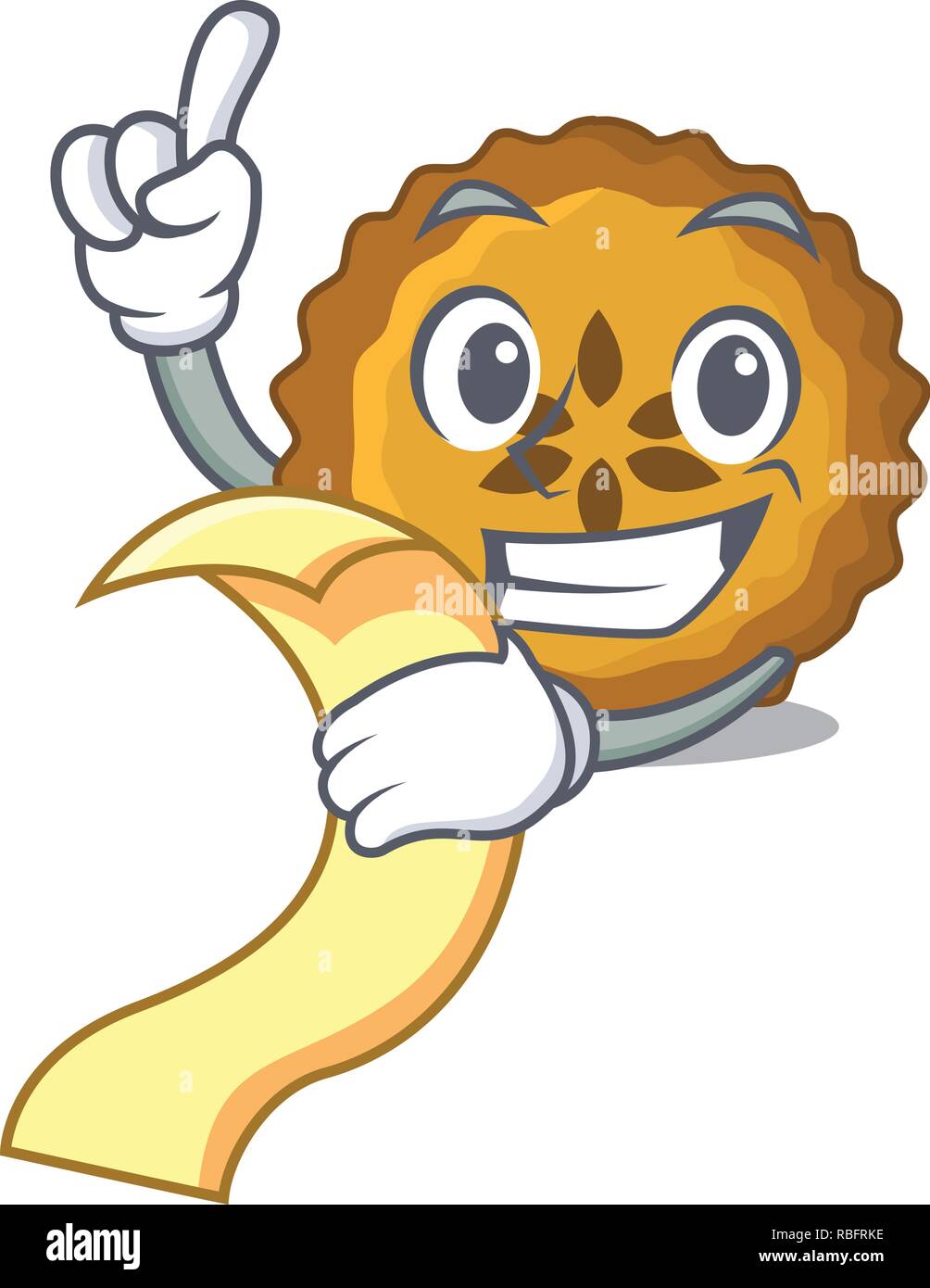 With menu apple pie on the character board Stock Vector Image & Art - Alamy