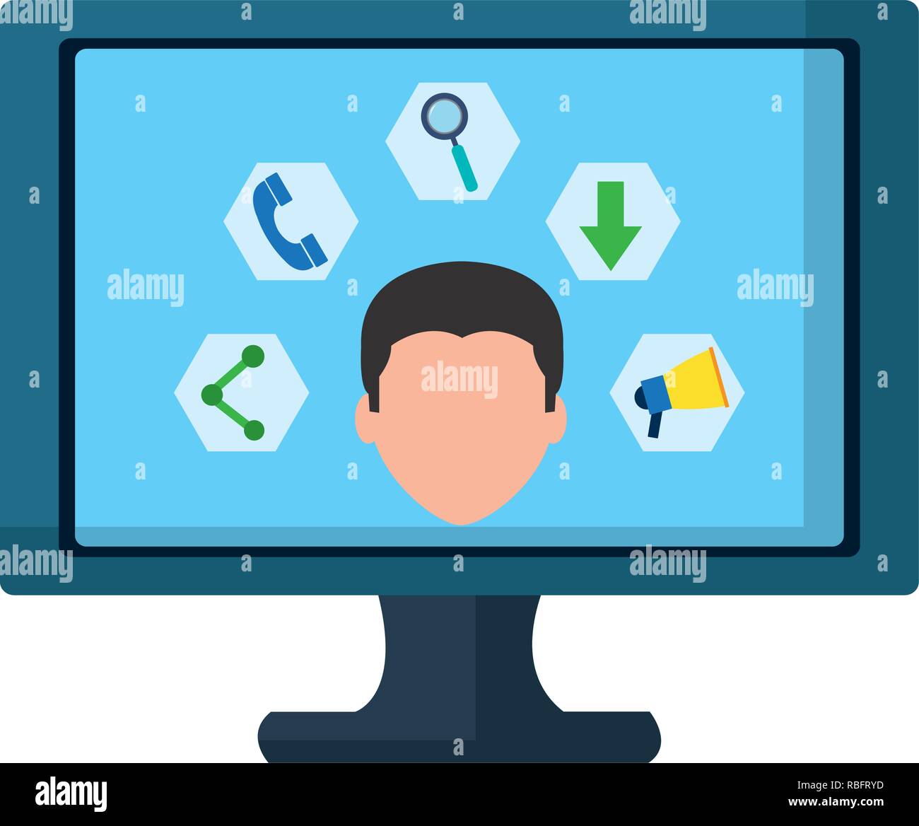 technology computing cartoon Stock Vector Image & Art - Alamy