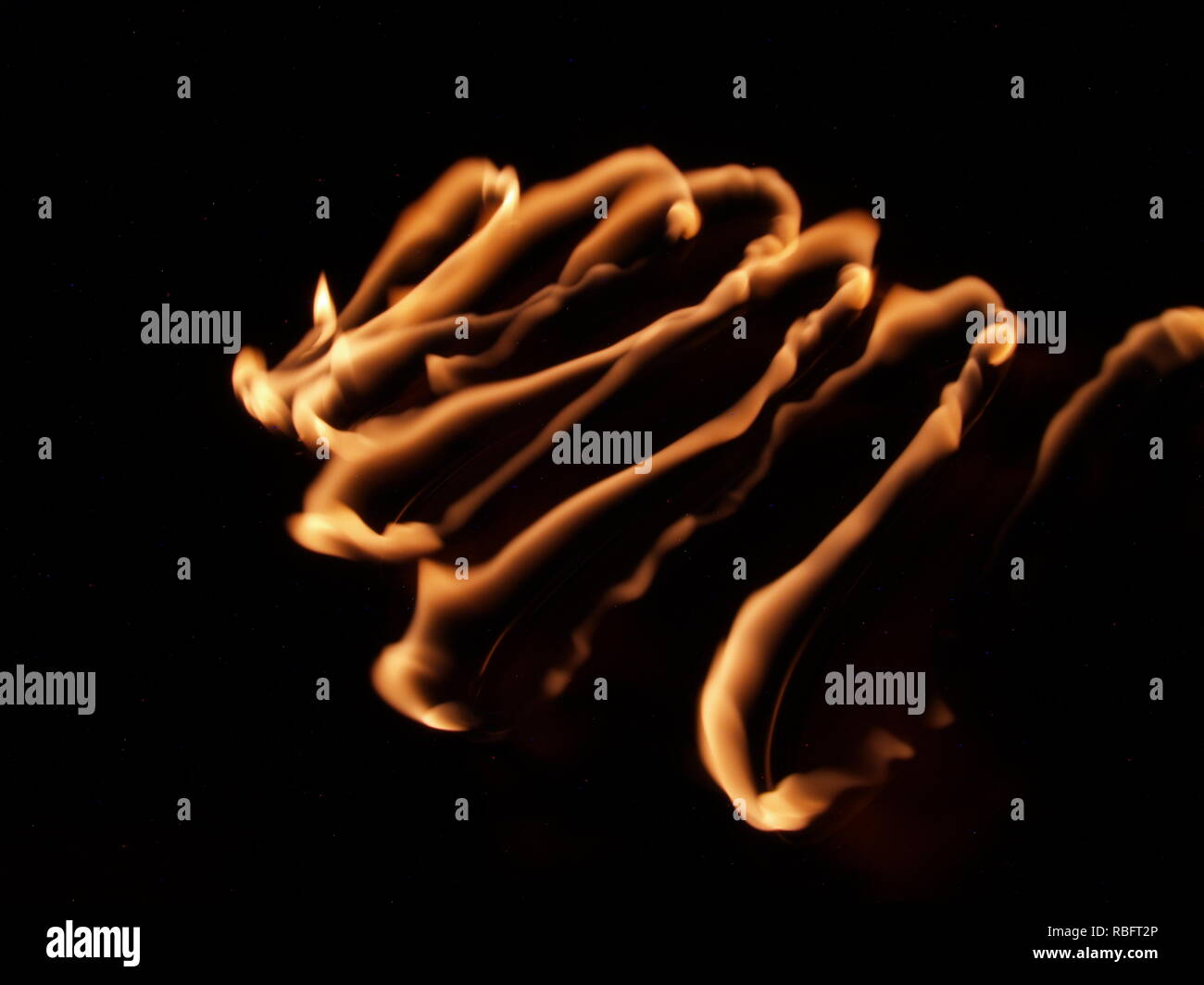 Fire light trail Stock Photo - Alamy