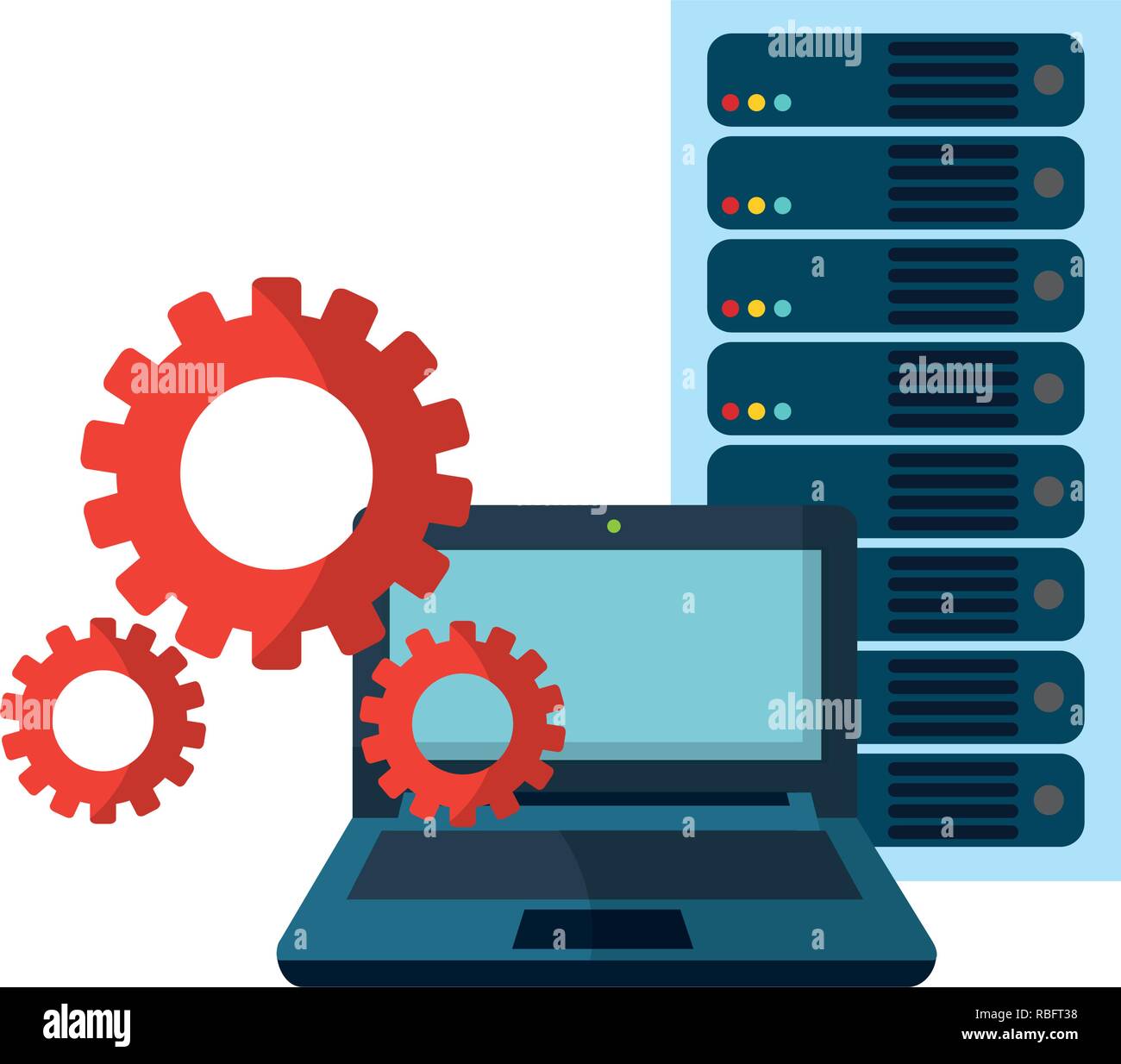 technology computing support cartoon Stock Vector Image & Art - Alamy