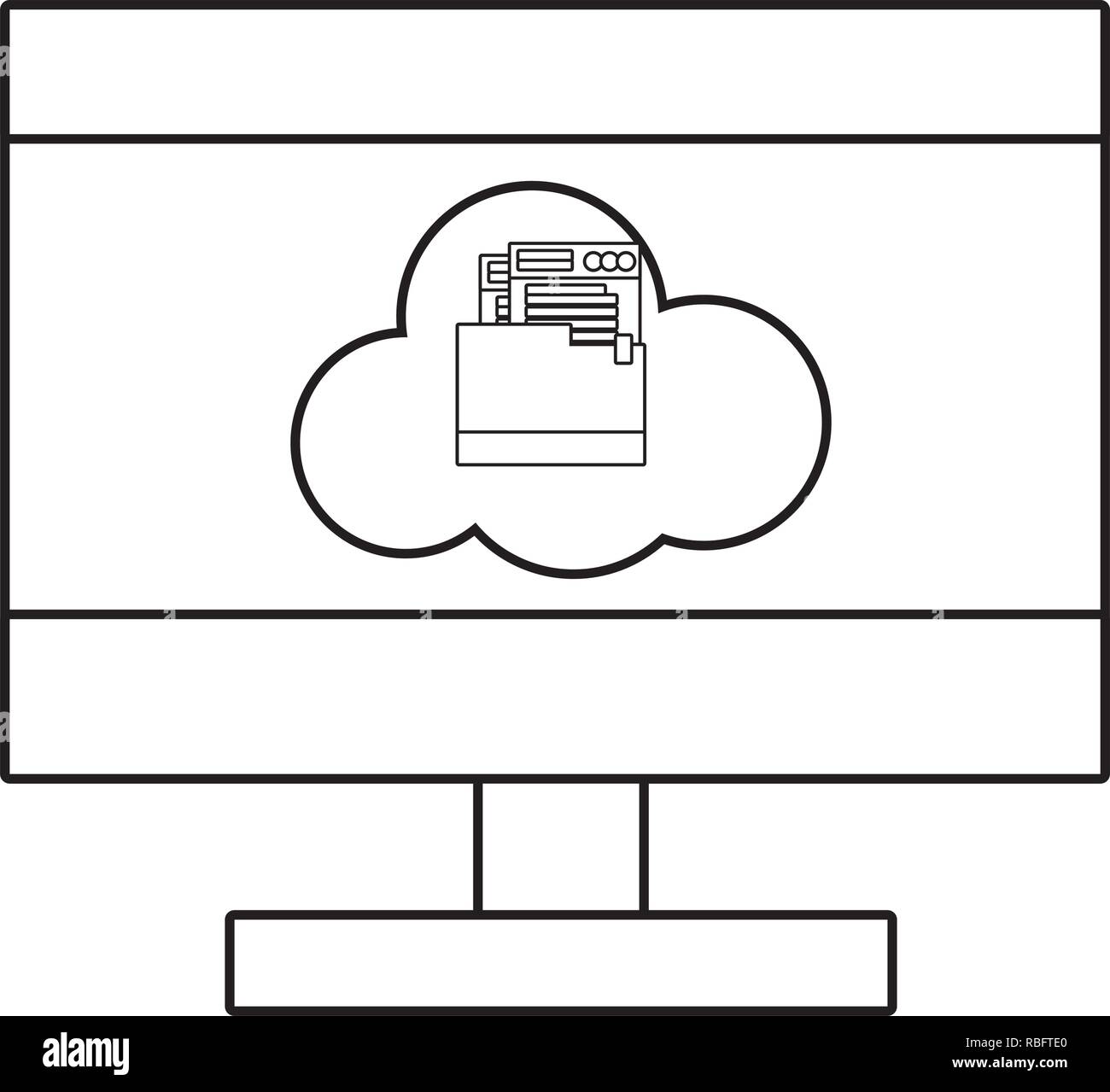 technology computing cartoon Stock Vector Image & Art - Alamy