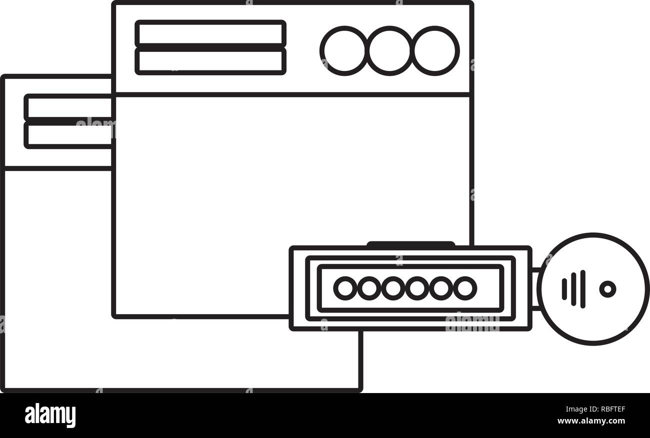 technology computing cartoon Stock Vector Image & Art - Alamy