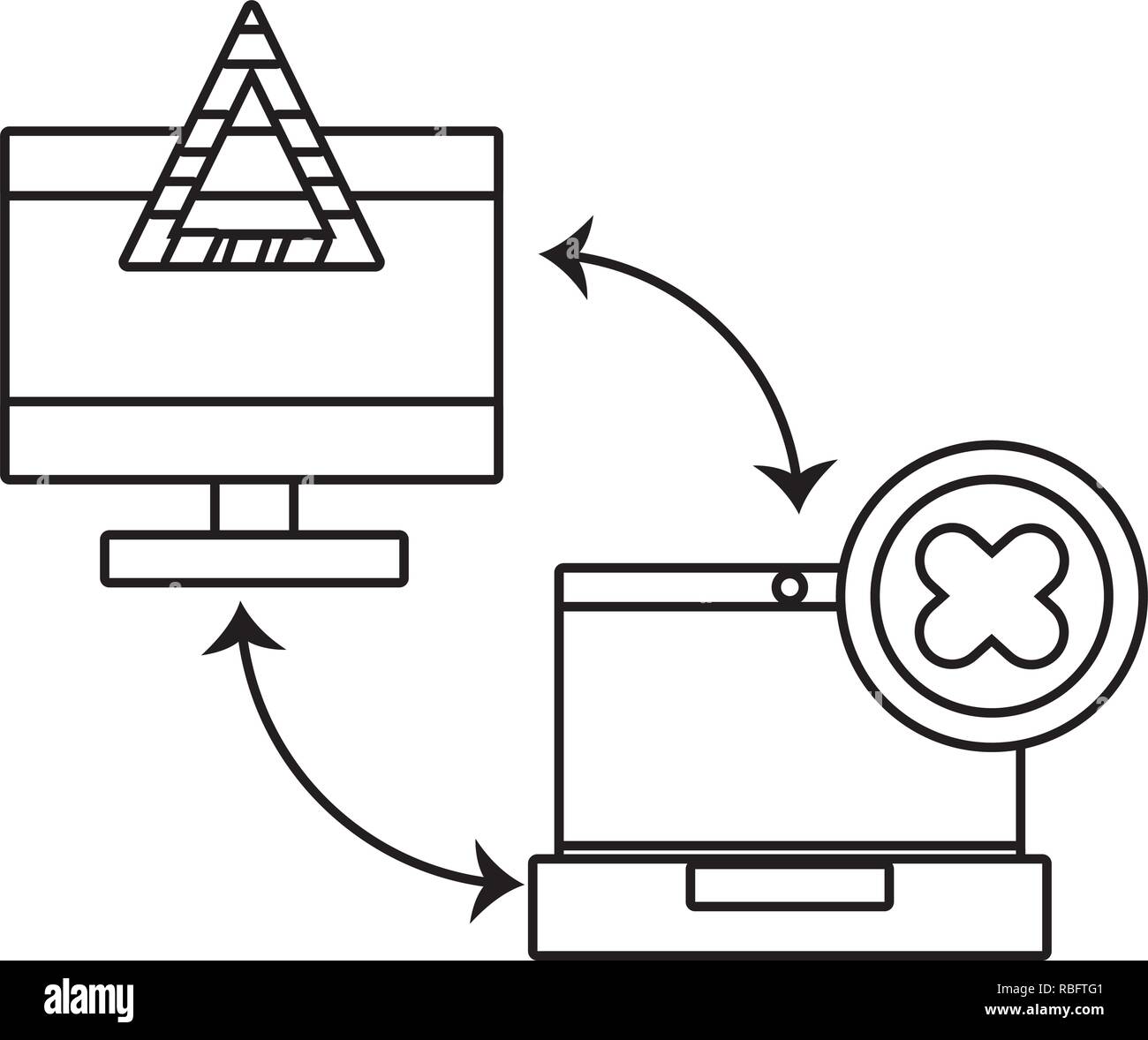 technology computing cartoon Stock Vector Image & Art - Alamy