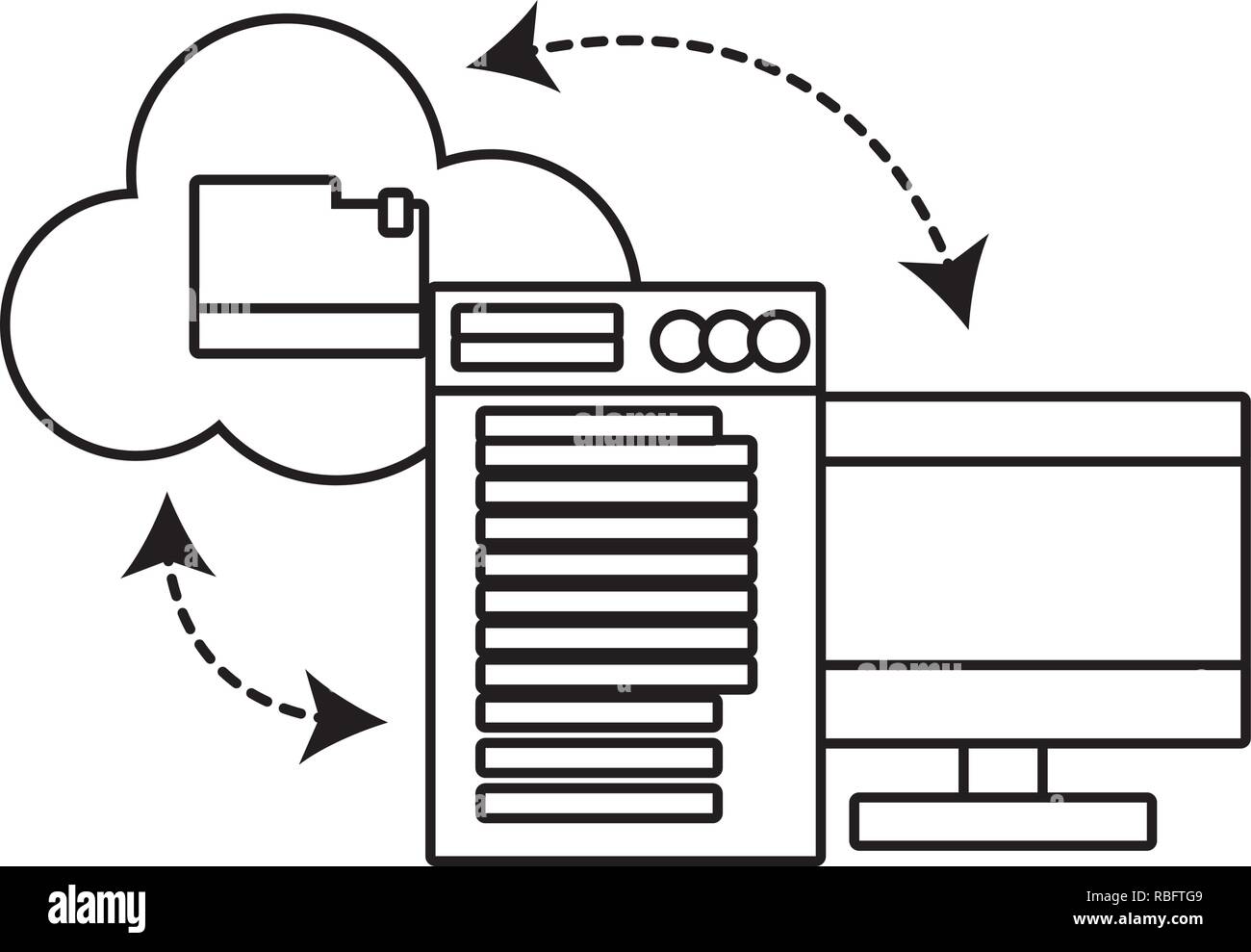 technology computing cartoon Stock Vector Image & Art - Alamy
