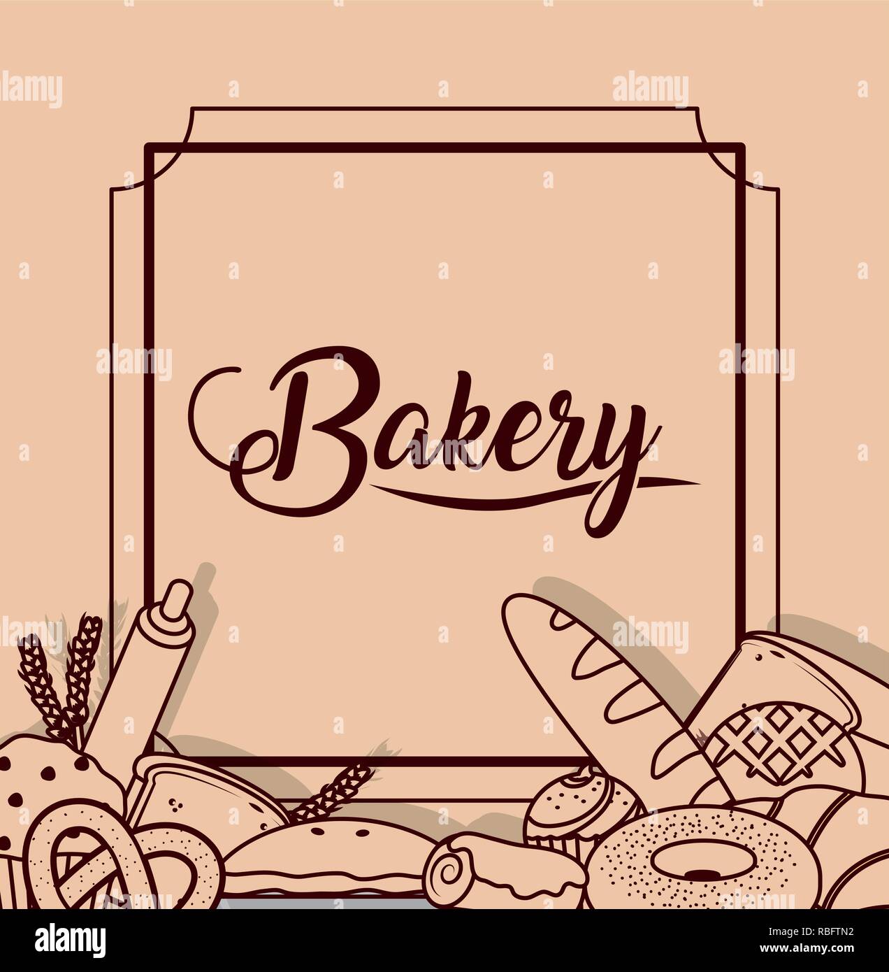 delicious bakery cartoon Stock Vector Image & Art - Alamy