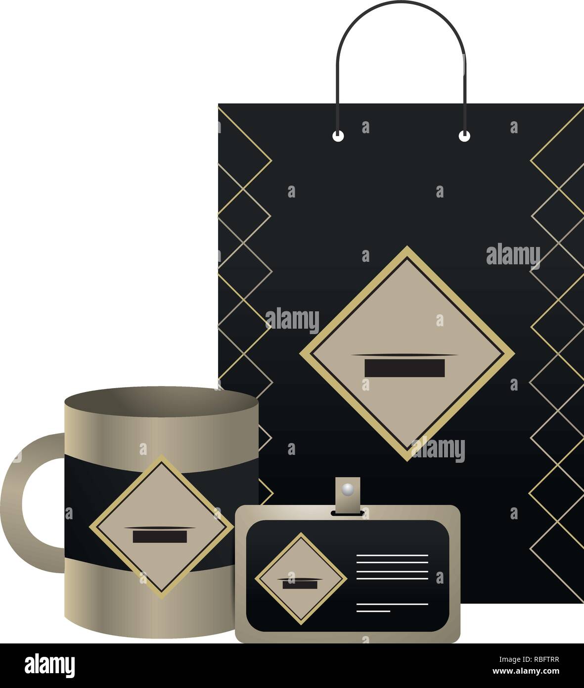 corporate merchandise elements cartoon Stock Vector Image & Art - Alamy