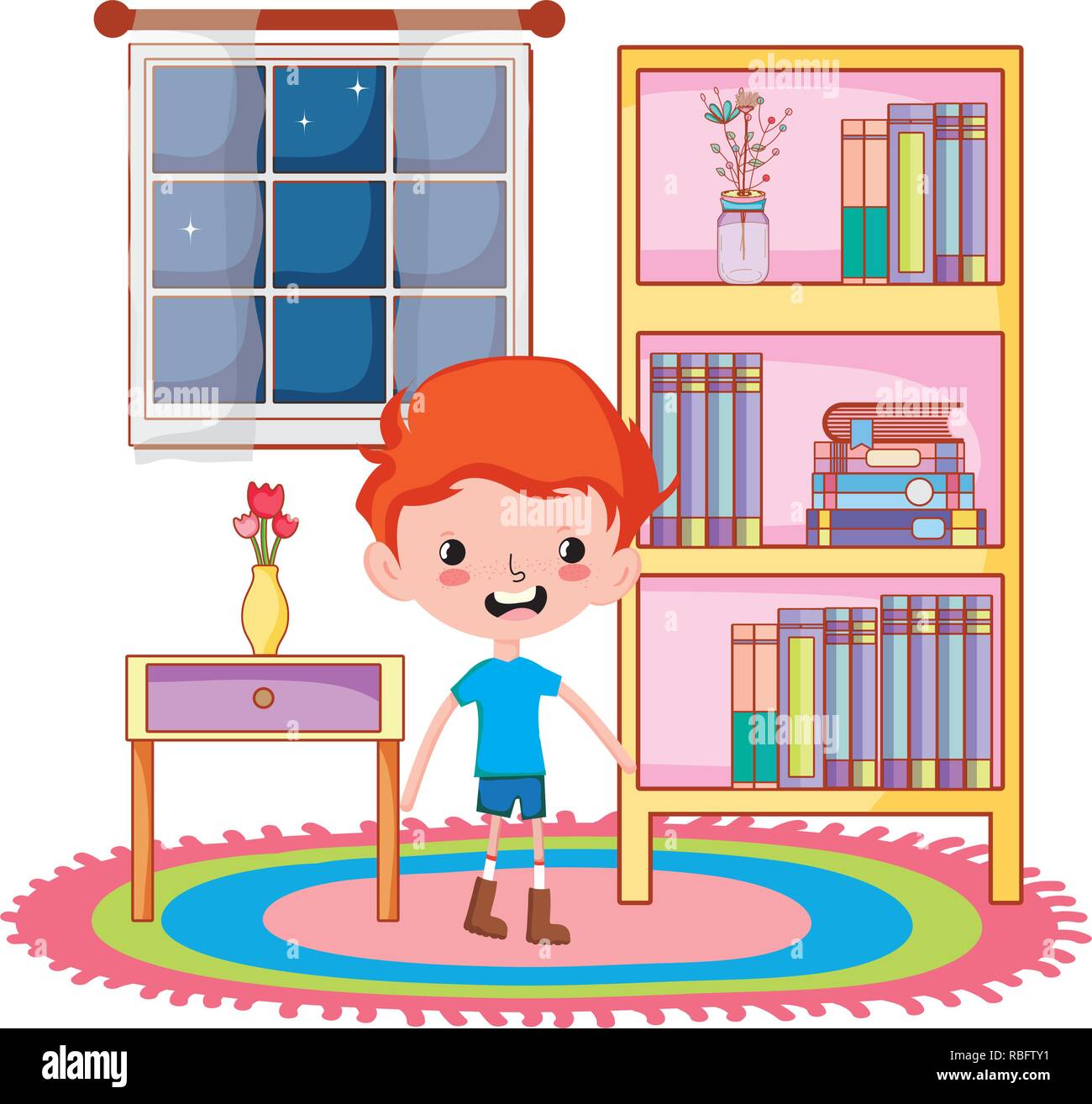 cute child cartoon Stock Vector Image & Art - Alamy