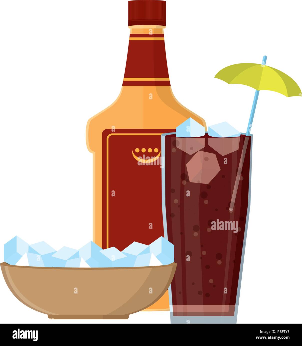 alcoholic drink cartoon Stock Vector Image & Art - Alamy