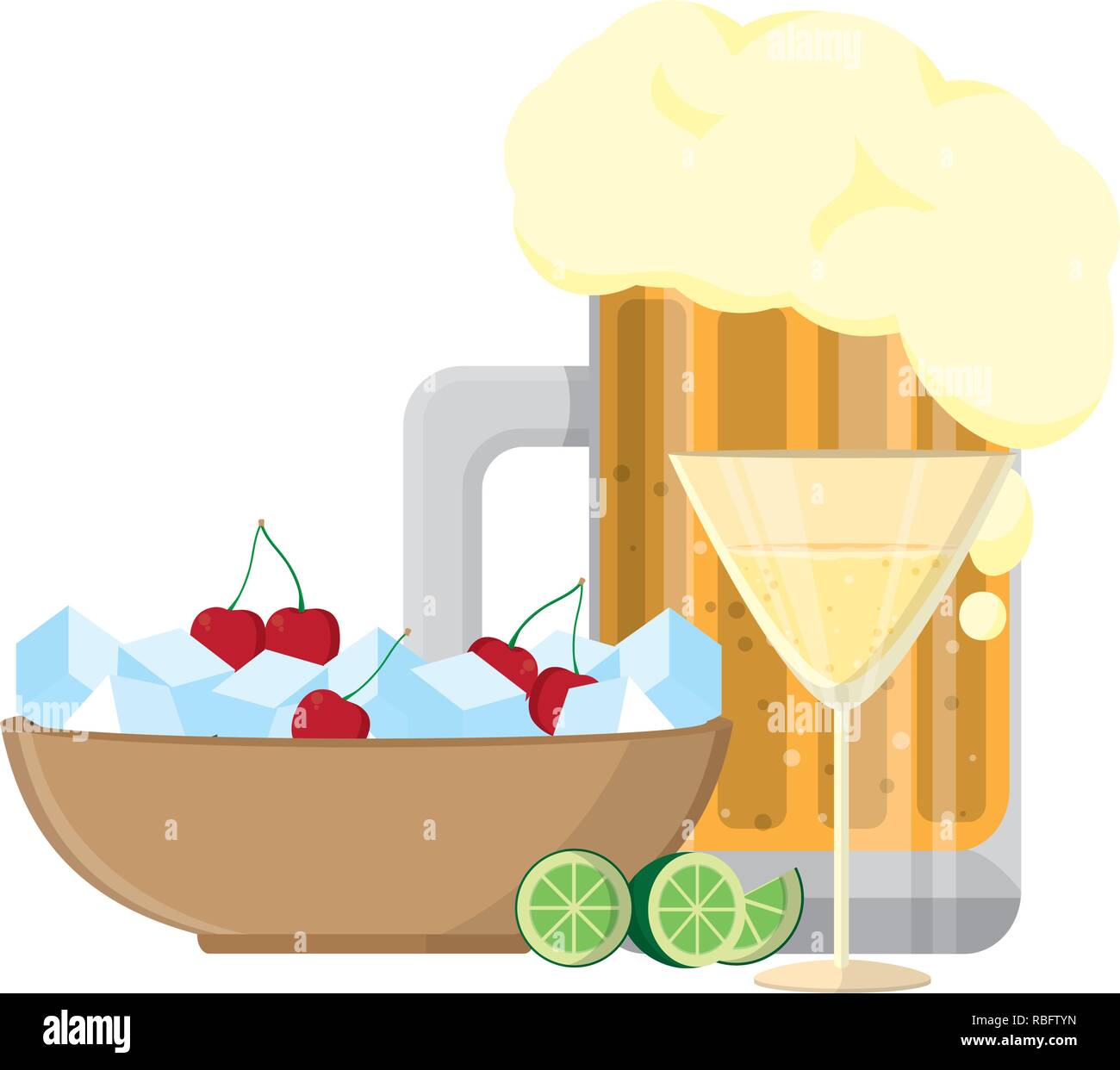 alcoholic drink cartoon Stock Vector Image & Art - Alamy