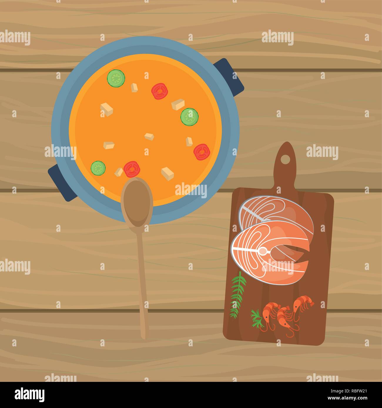 delicious food cartoon Stock Vector Image & Art - Alamy