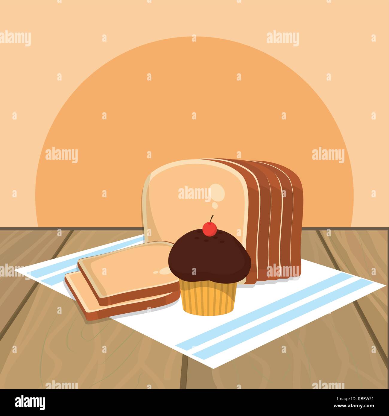 delicious food cartoon Stock Vector Image & Art - Alamy