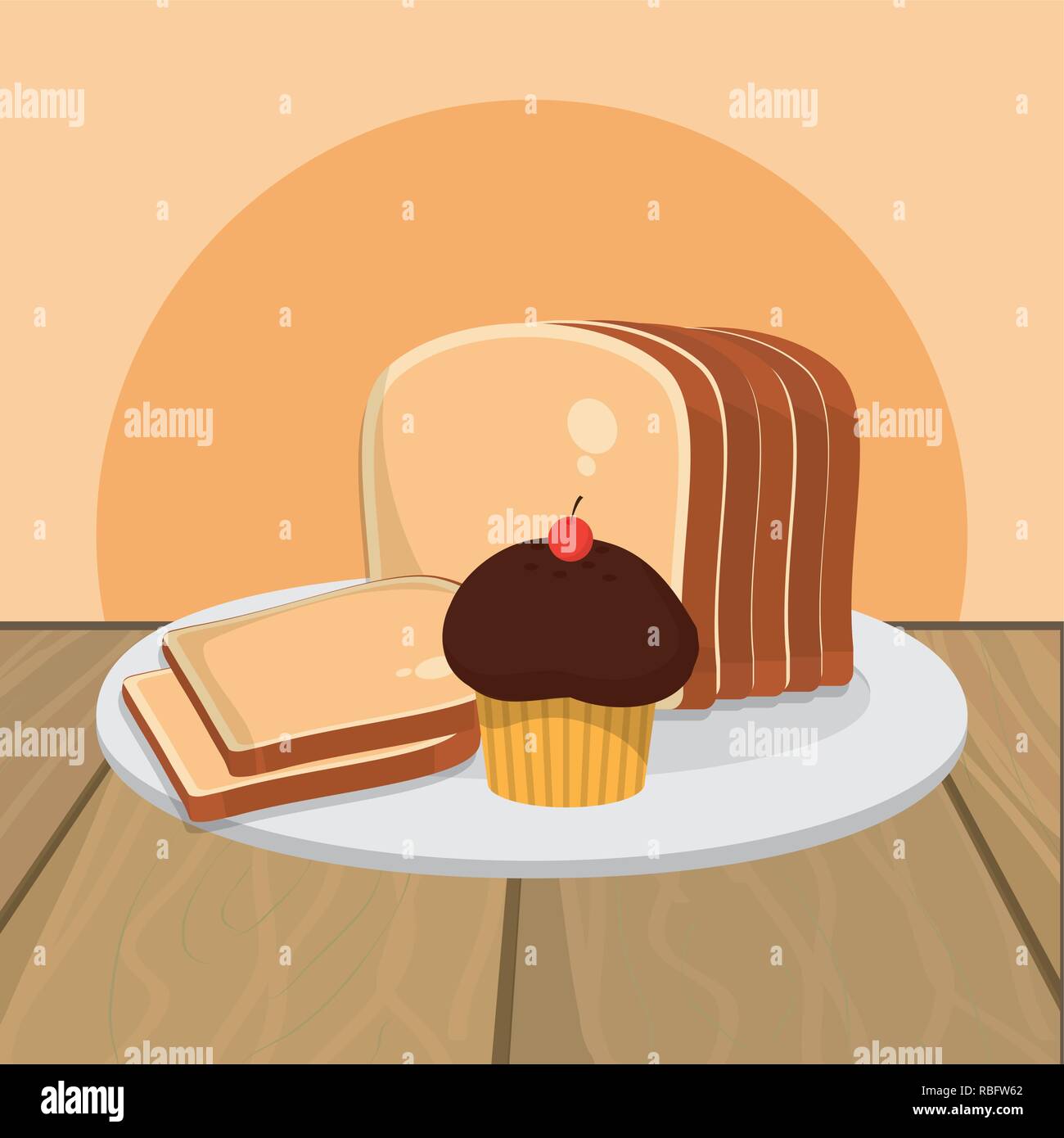 delicious food cartoon Stock Vector Image & Art - Alamy