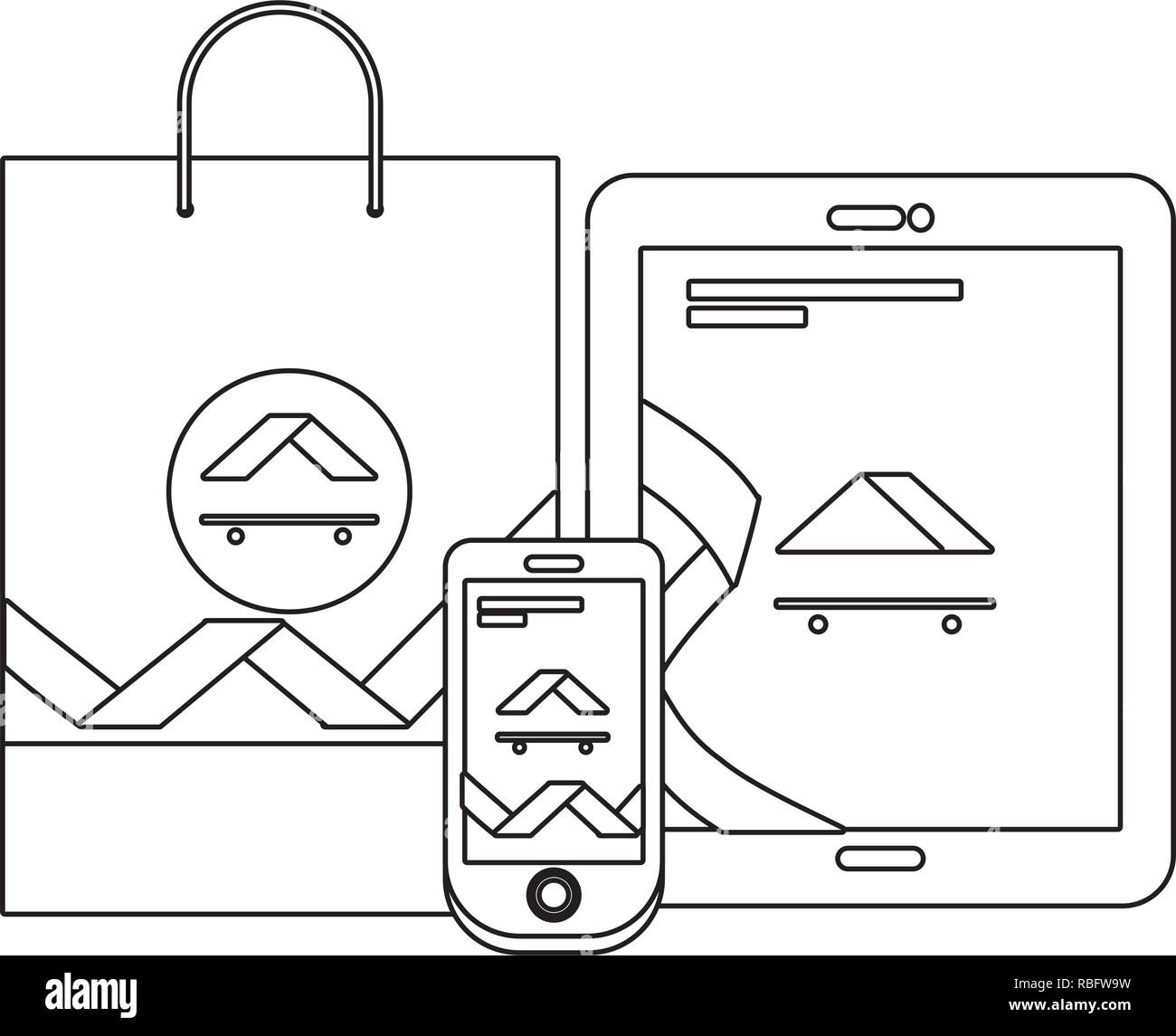 corporate merchandise elements cartoon Stock Vector Image & Art - Alamy