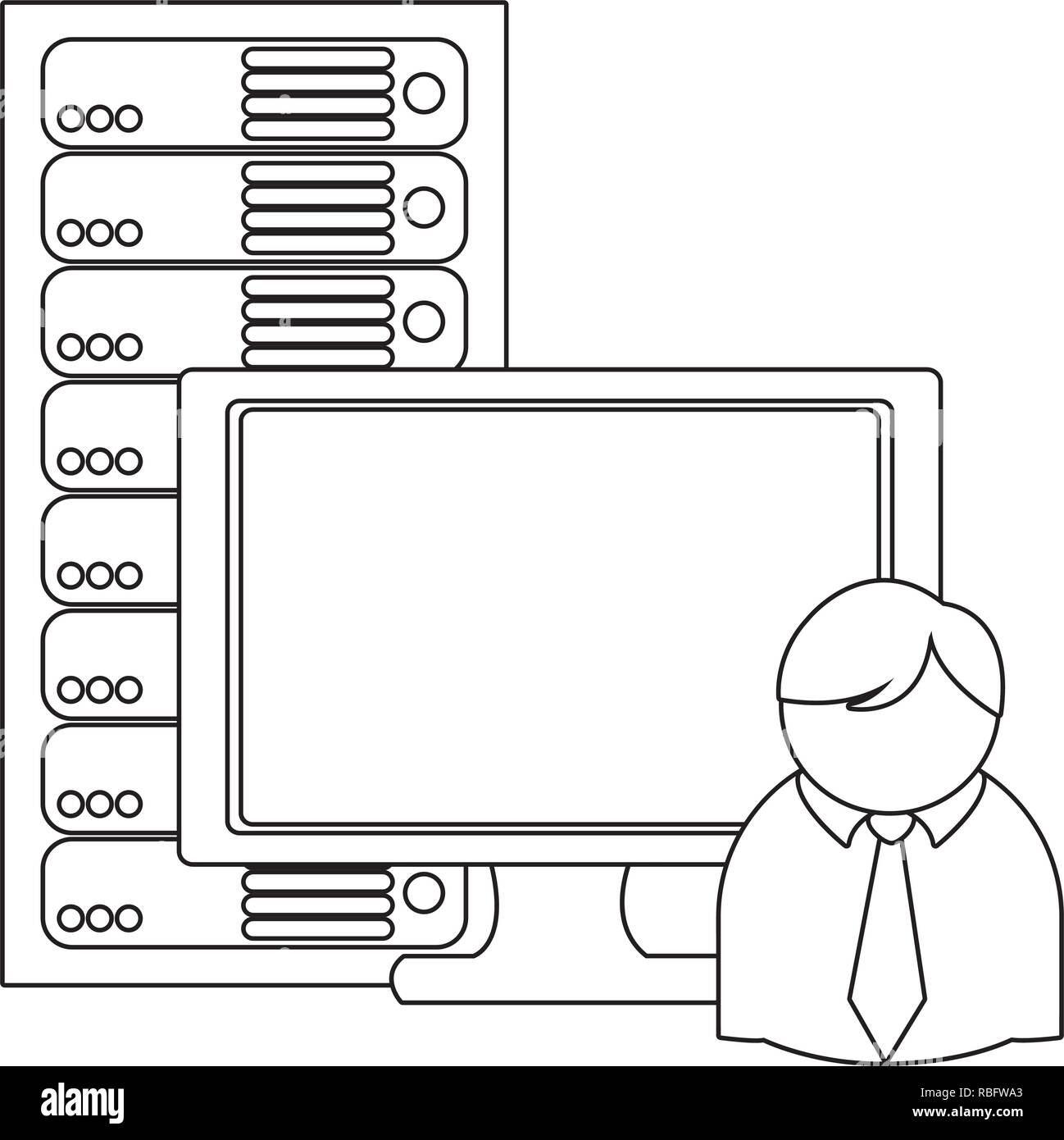 technology computing cartoon Stock Vector Image & Art - Alamy