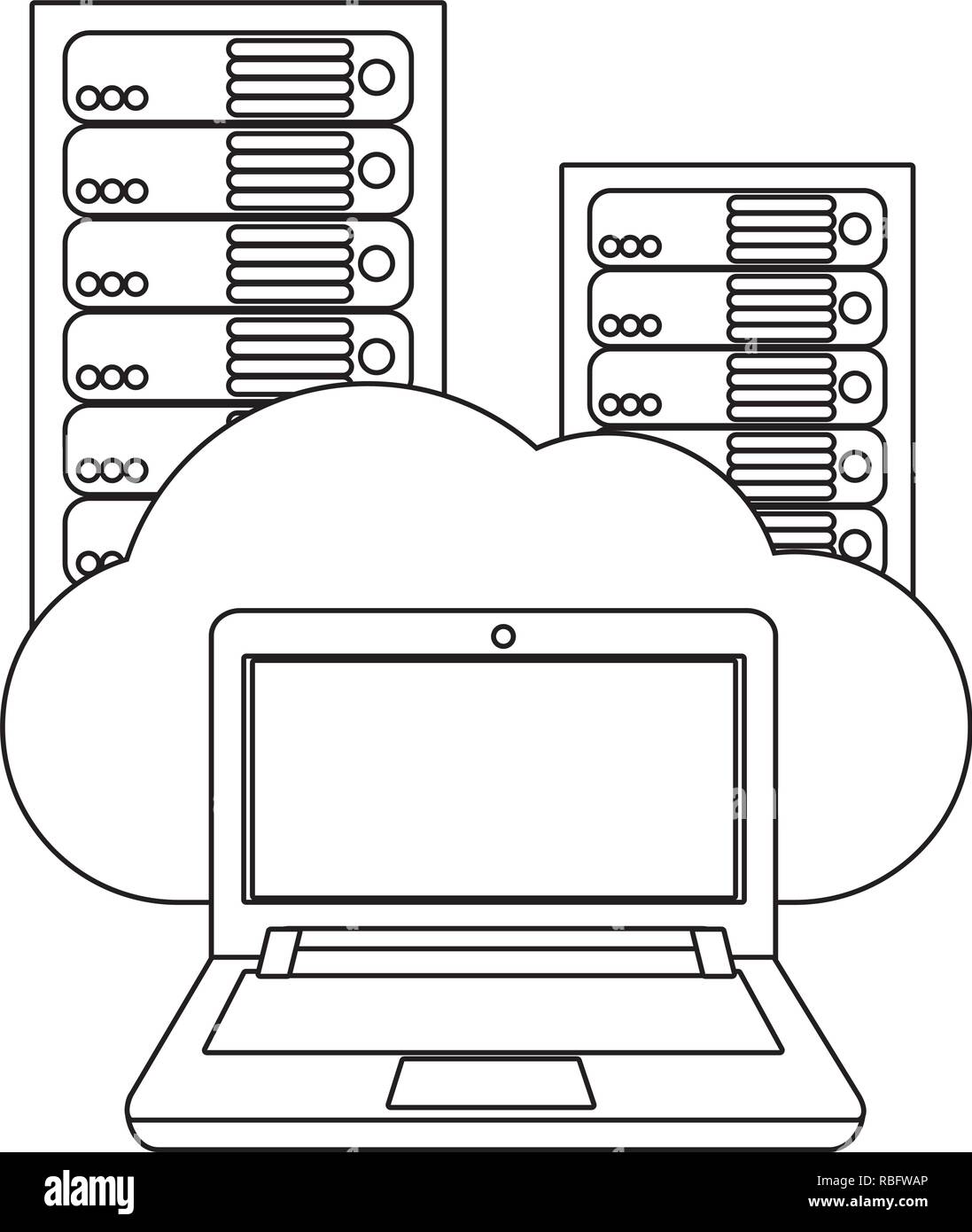 technology computing cartoon Stock Vector Image & Art - Alamy