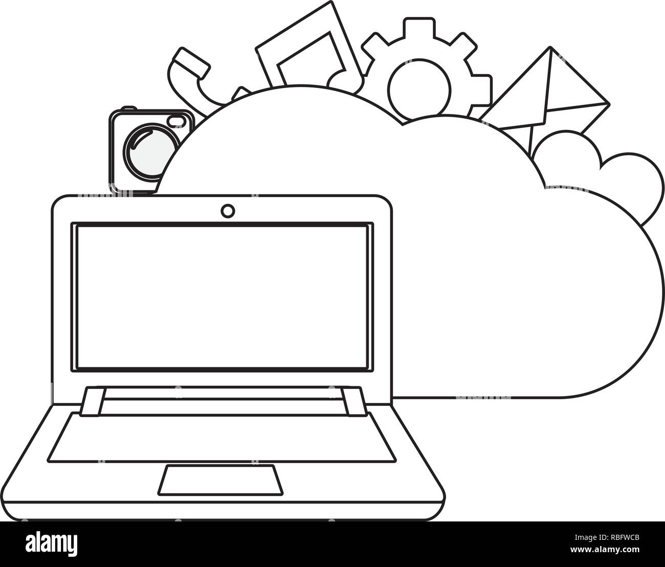 technology computing cartoon Stock Vector Image & Art - Alamy