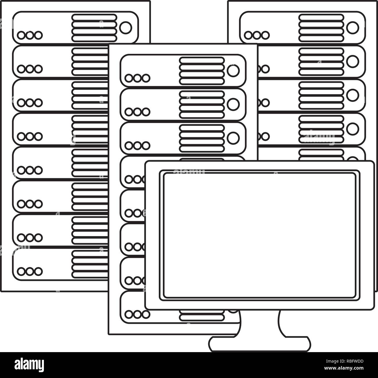 technology computing cartoon Stock Vector Image & Art - Alamy