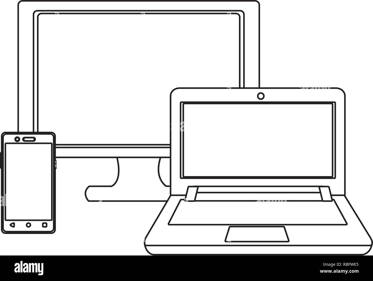 technology computing cartoon Stock Vector Image & Art - Alamy