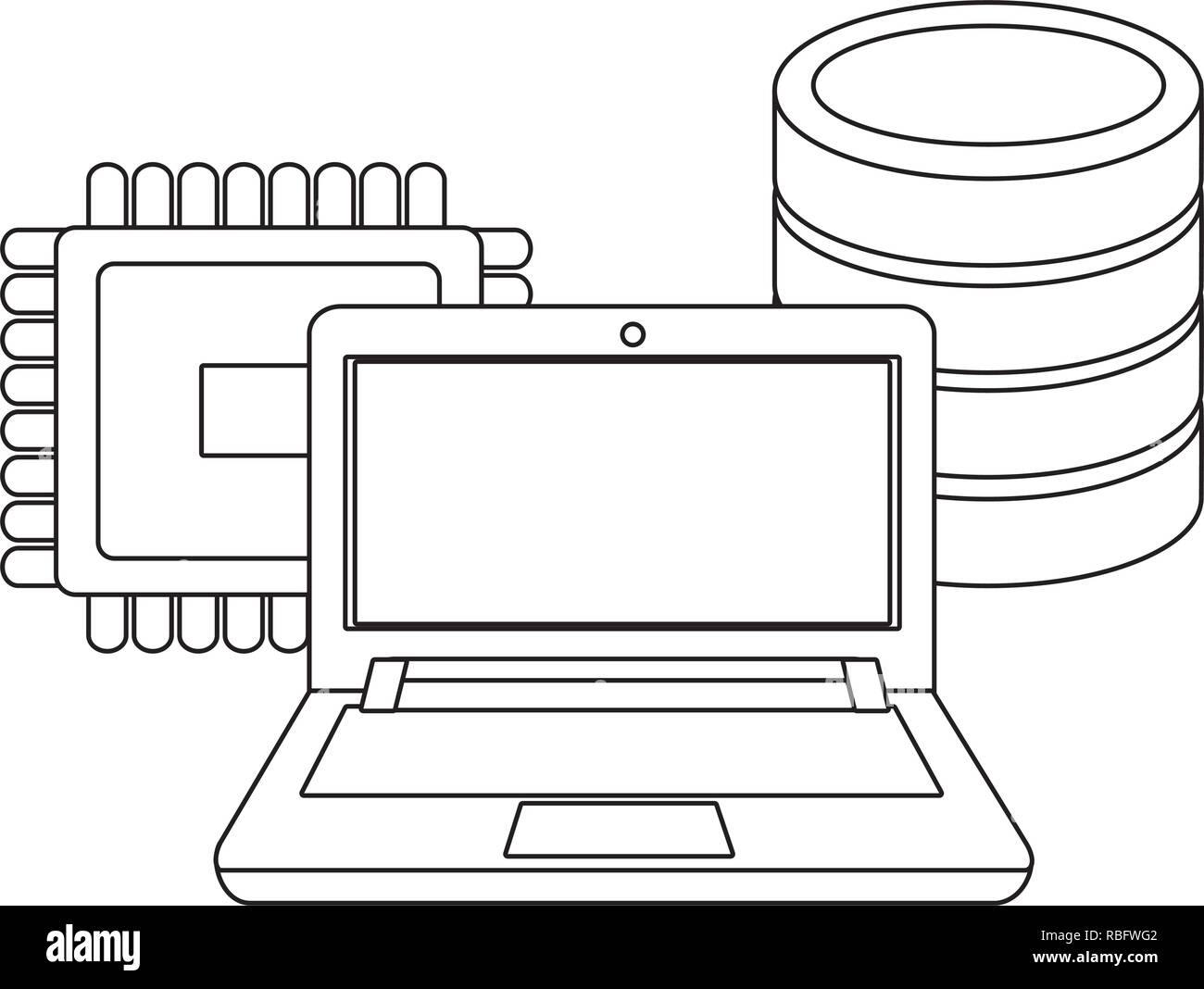 technology computing cartoon Stock Vector Image & Art - Alamy