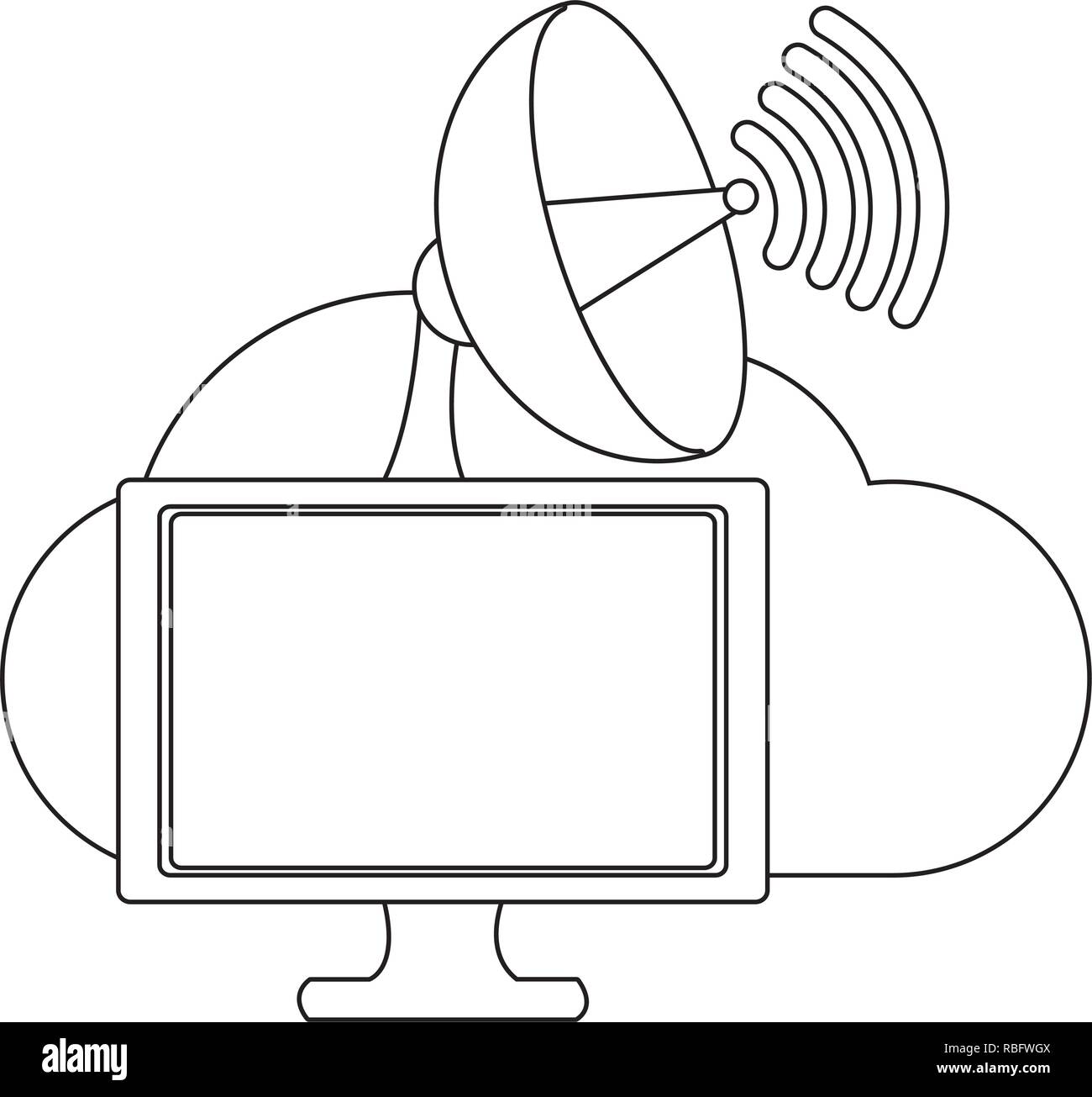 technology computing cartoon Stock Vector Image & Art - Alamy