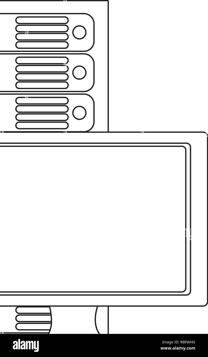 technology computing cartoon Stock Vector Image & Art - Alamy