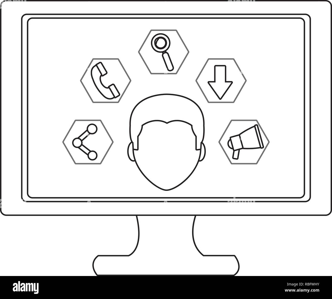 technology computing cartoon Stock Vector Image & Art - Alamy