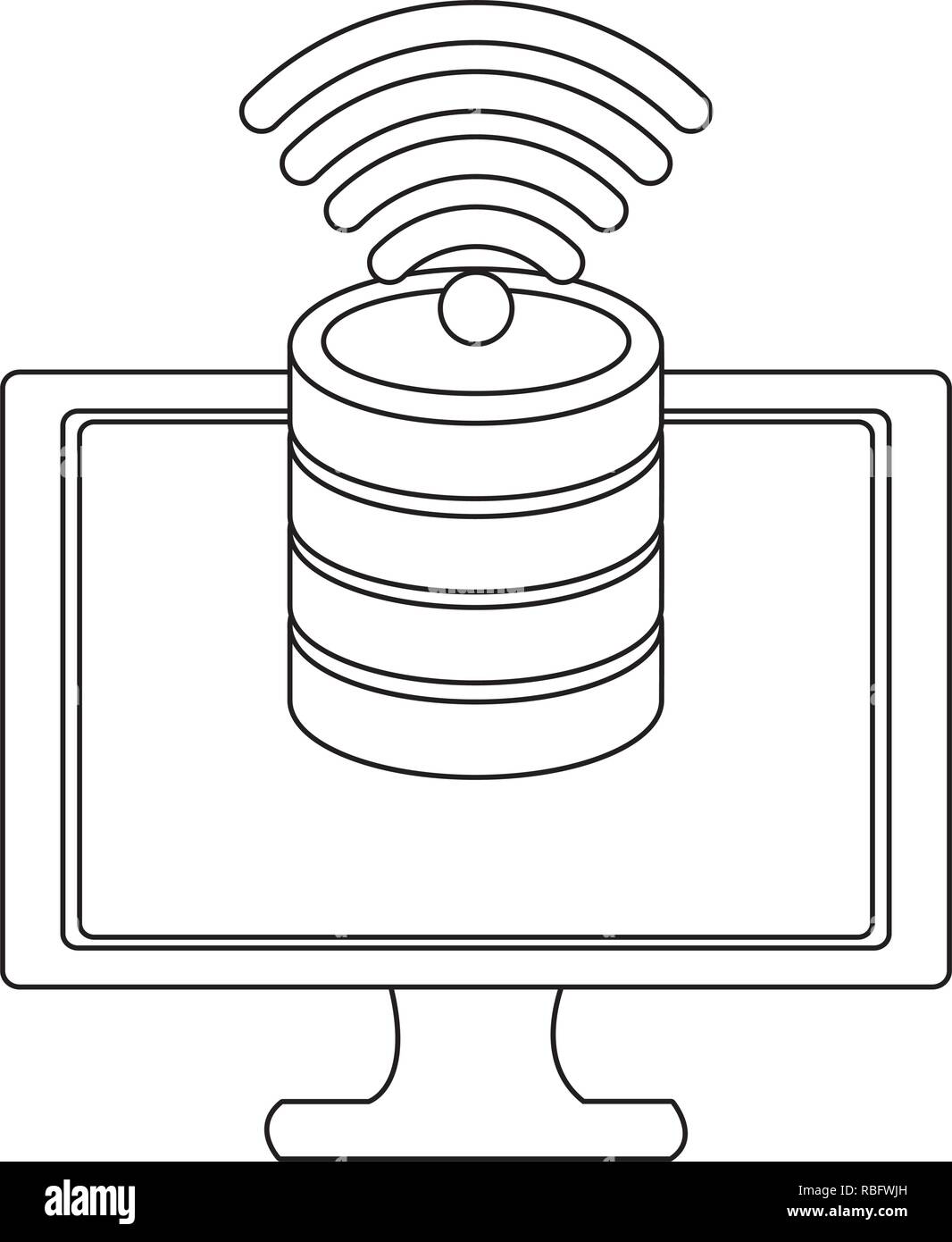 technology computing cartoon Stock Vector Image & Art - Alamy