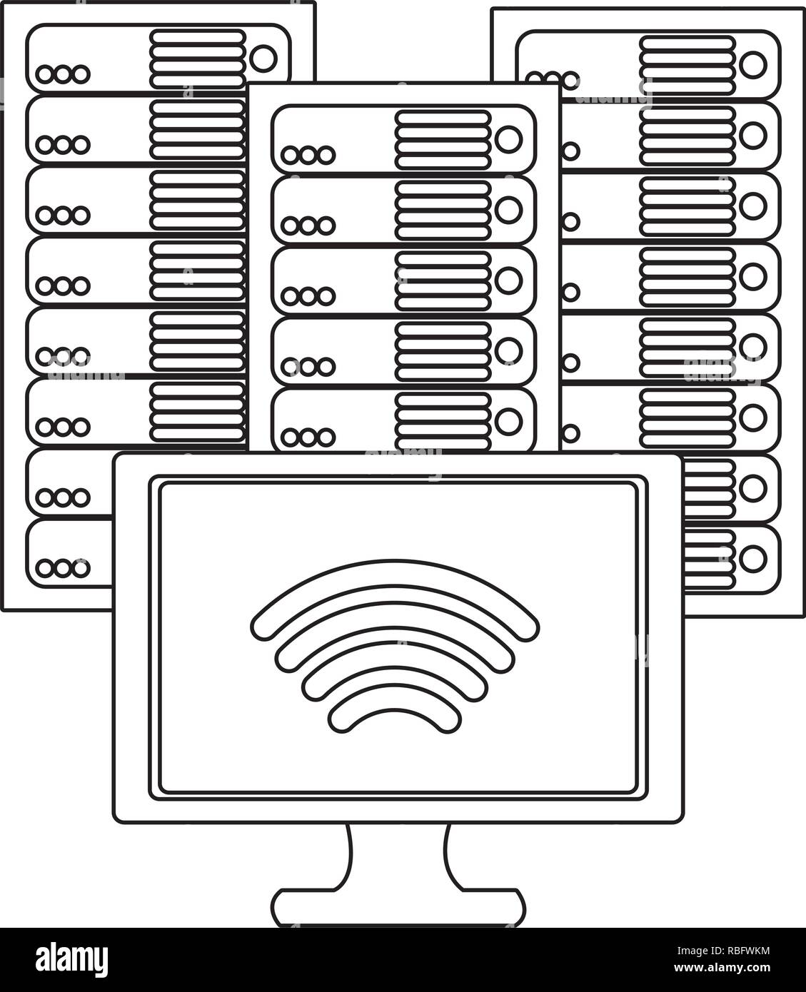 technology computing cartoon Stock Vector Image & Art - Alamy