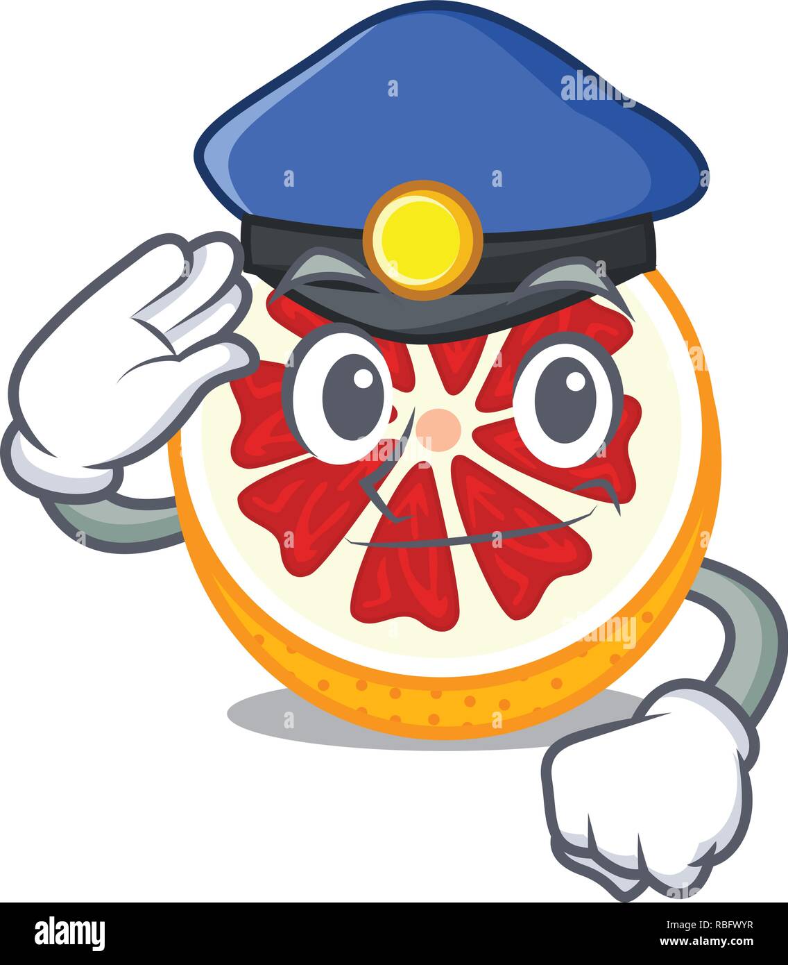 Police grapefruit in a cartoon fruit basket Stock Vector Image & Art ...