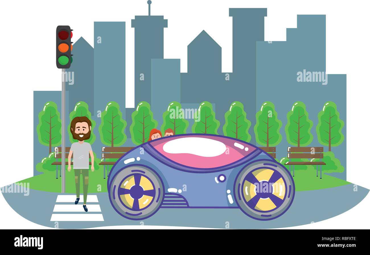 future concept cartoon Stock Vector Image & Art - Alamy