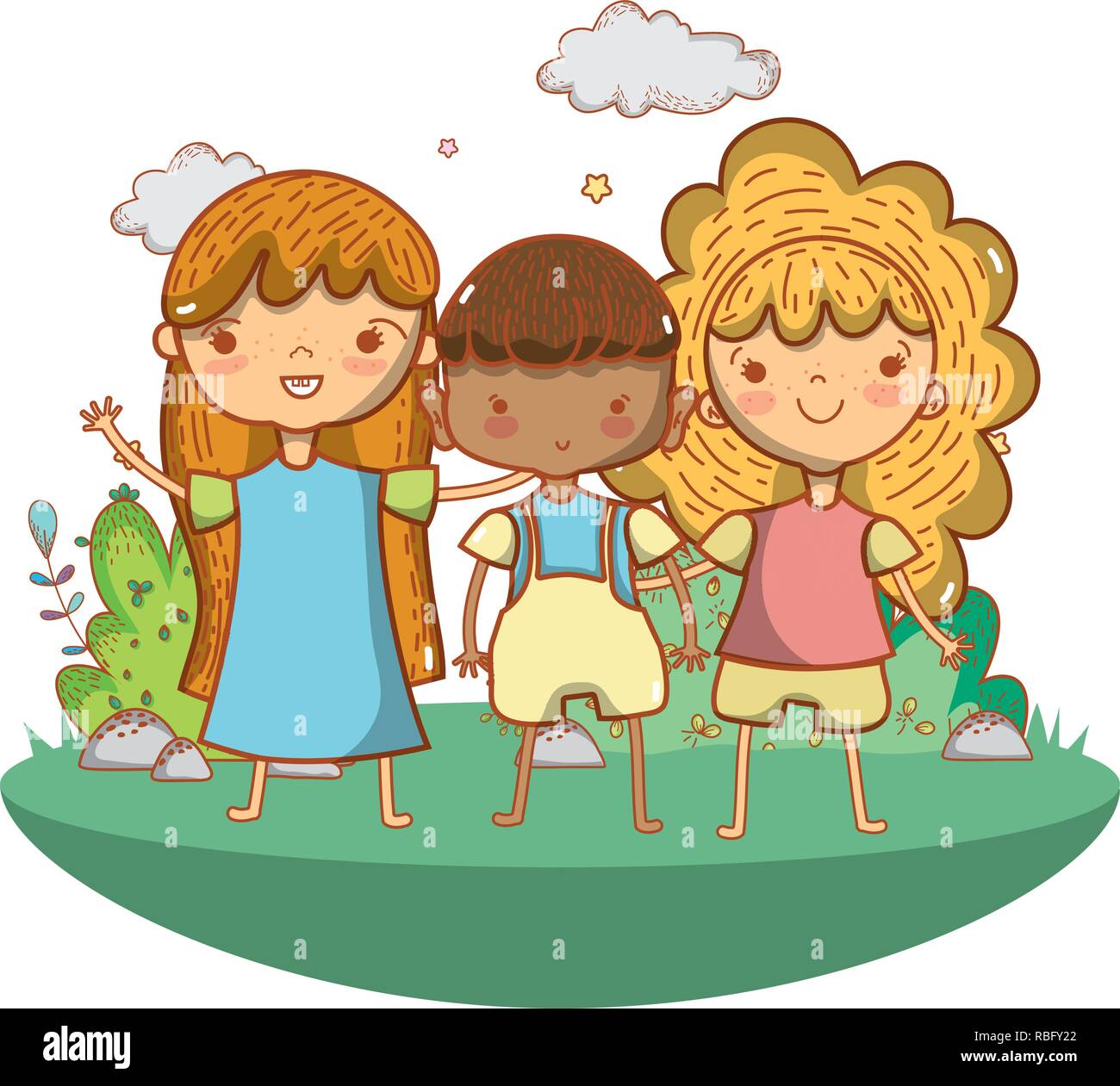 cute children cartoon Stock Vector Image & Art - Alamy