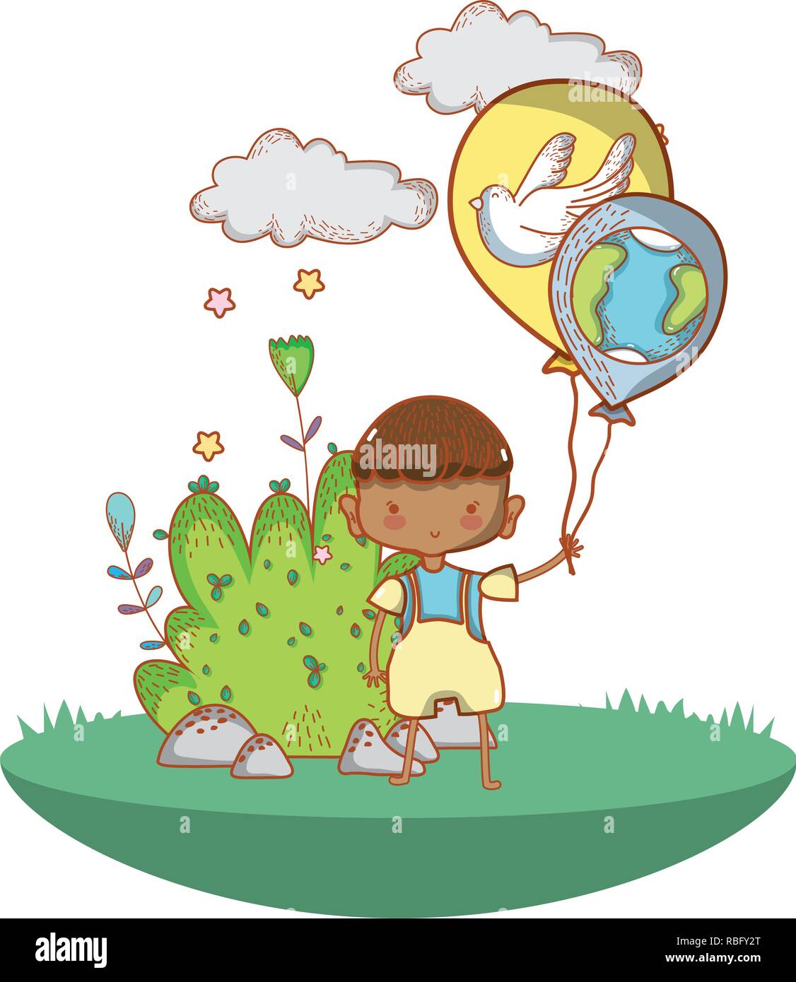 cute child cartoon Stock Vector Image & Art - Alamy