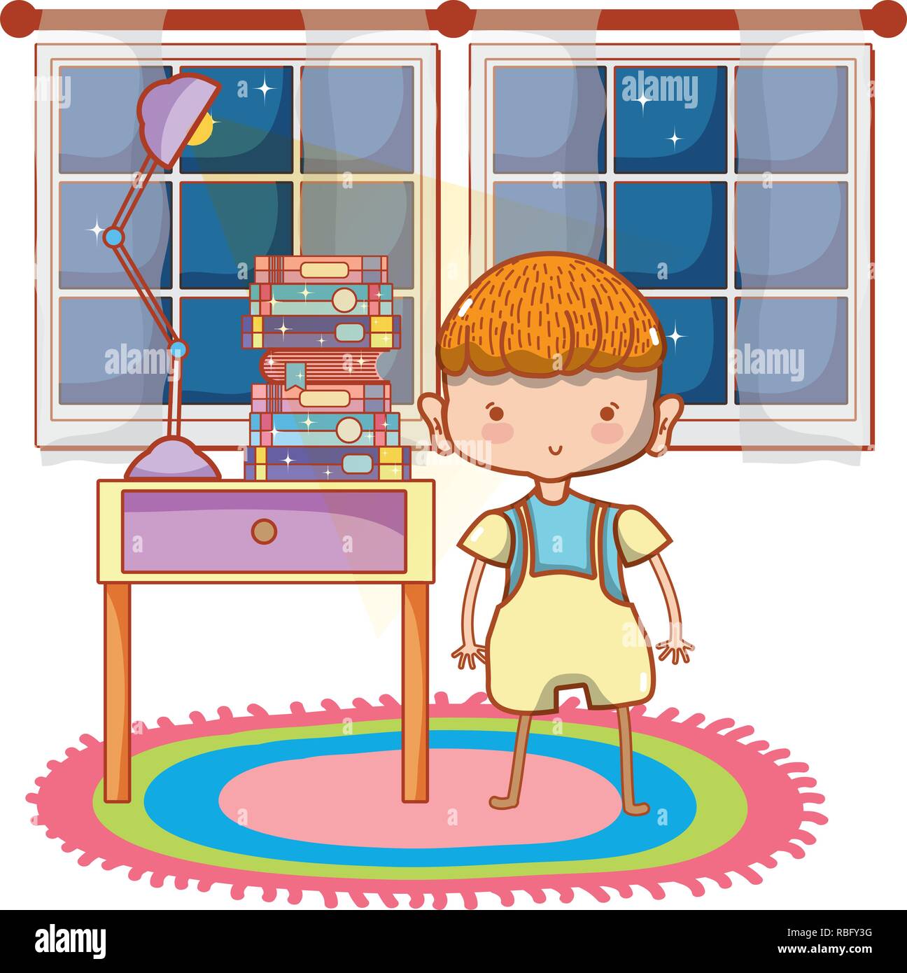 cute child cartoon Stock Vector Image & Art - Alamy